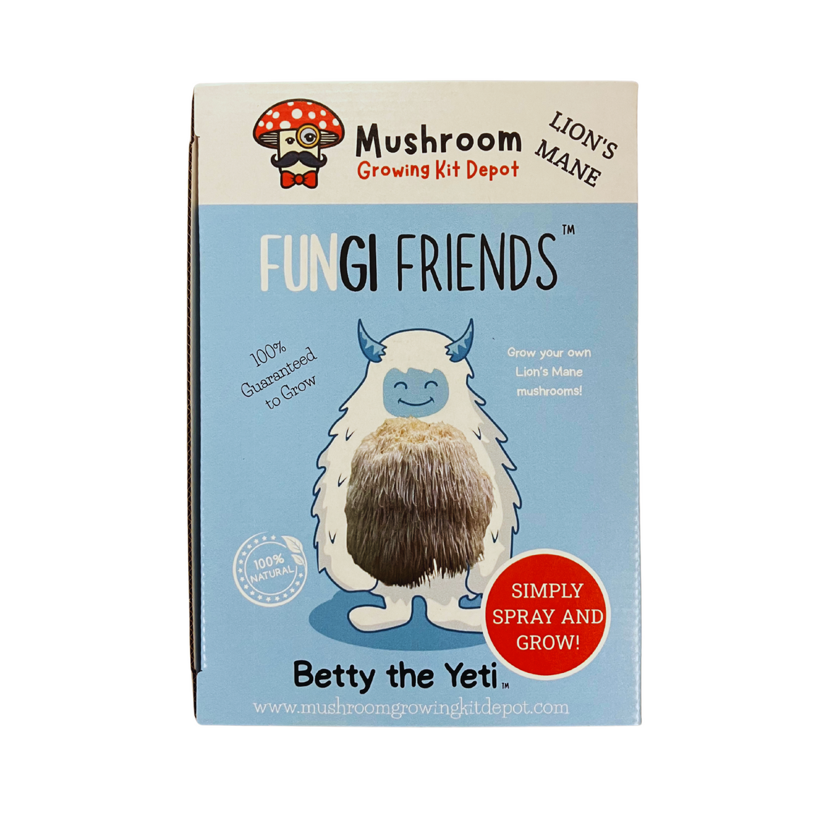 Betty the Yeti - Lion's Mane Mushroom Grow Kit - 5 LBS